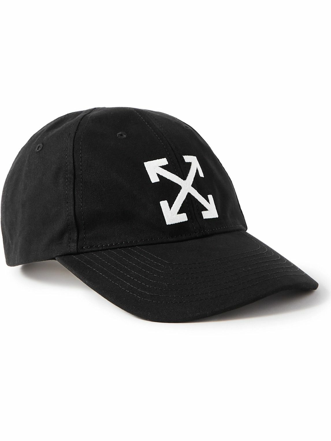 Off-White - Logo-Embroidered Cotton-Gabardine Baseball Cap Off-White