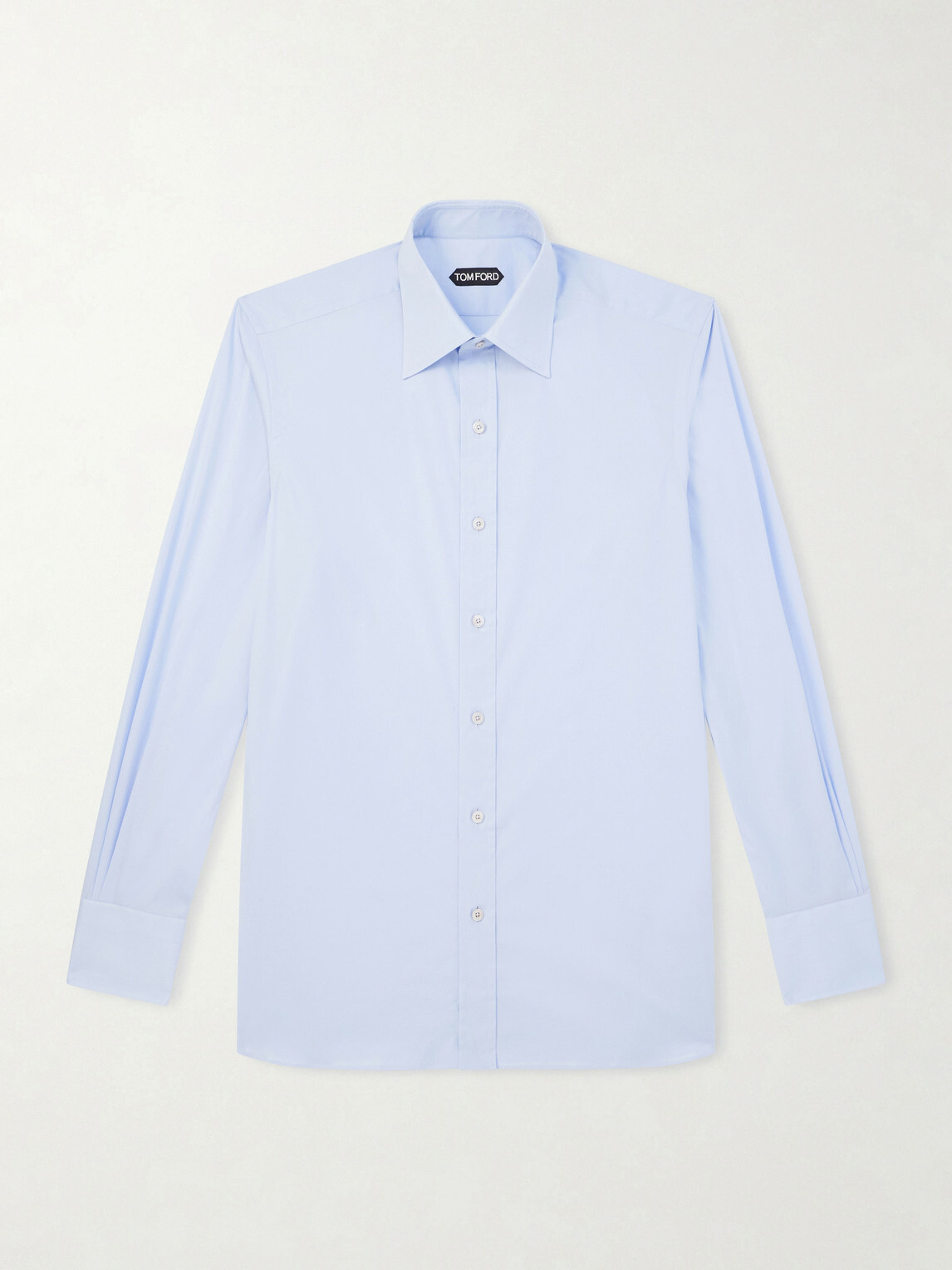 TOM FORD - Cotton-Poplin Shirt - Blue TOM FORD