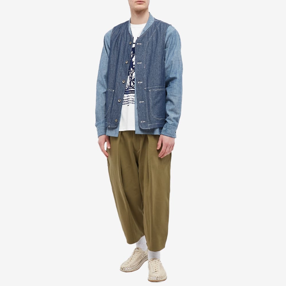 Norbit by Hiroshi Nozawa Men's Back Seam Print T-Shirt in White Norbit ...