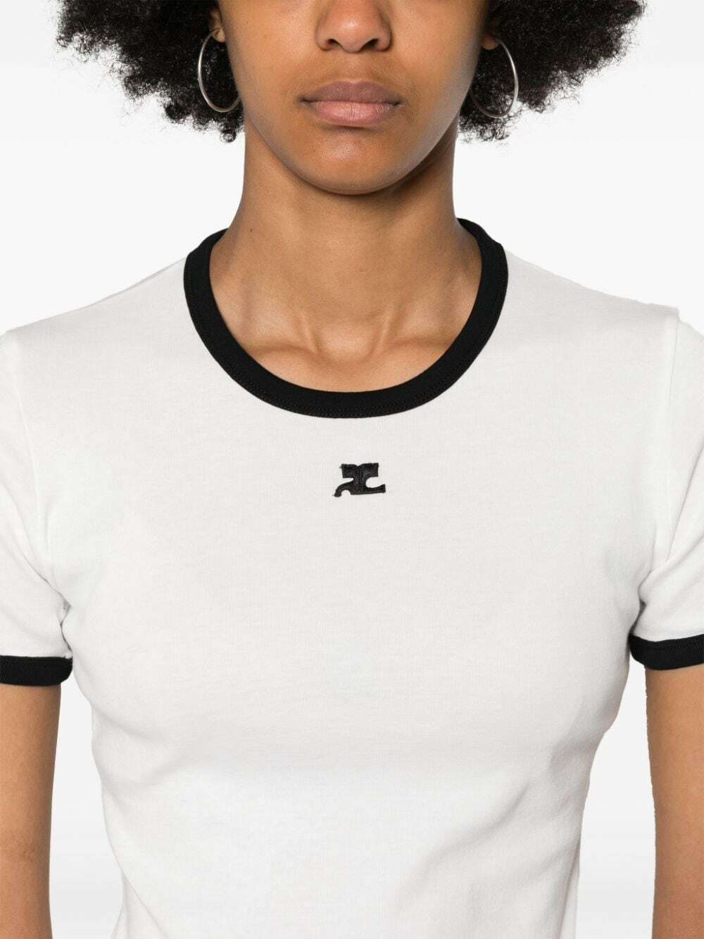 COURRÈGES - Logo Cotton T-shirt Courreges