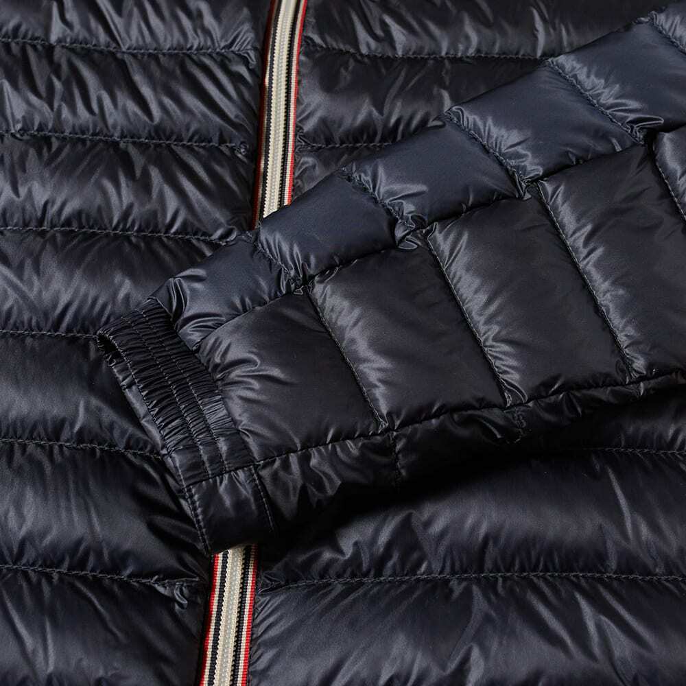 Moncler Men's Daniel Tricolore Zip Down Filled Jacket in Navy Moncler