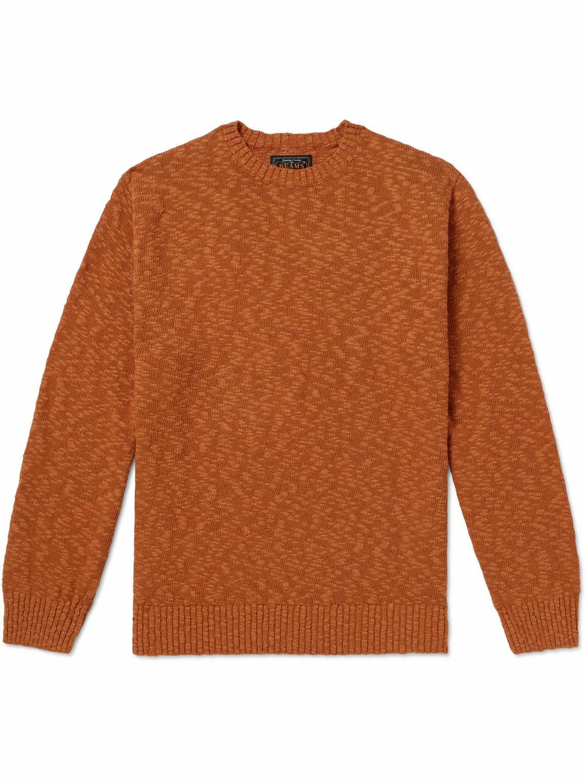 Beams Plus - Cotton-Blend Sweater - Orange Beams Plus