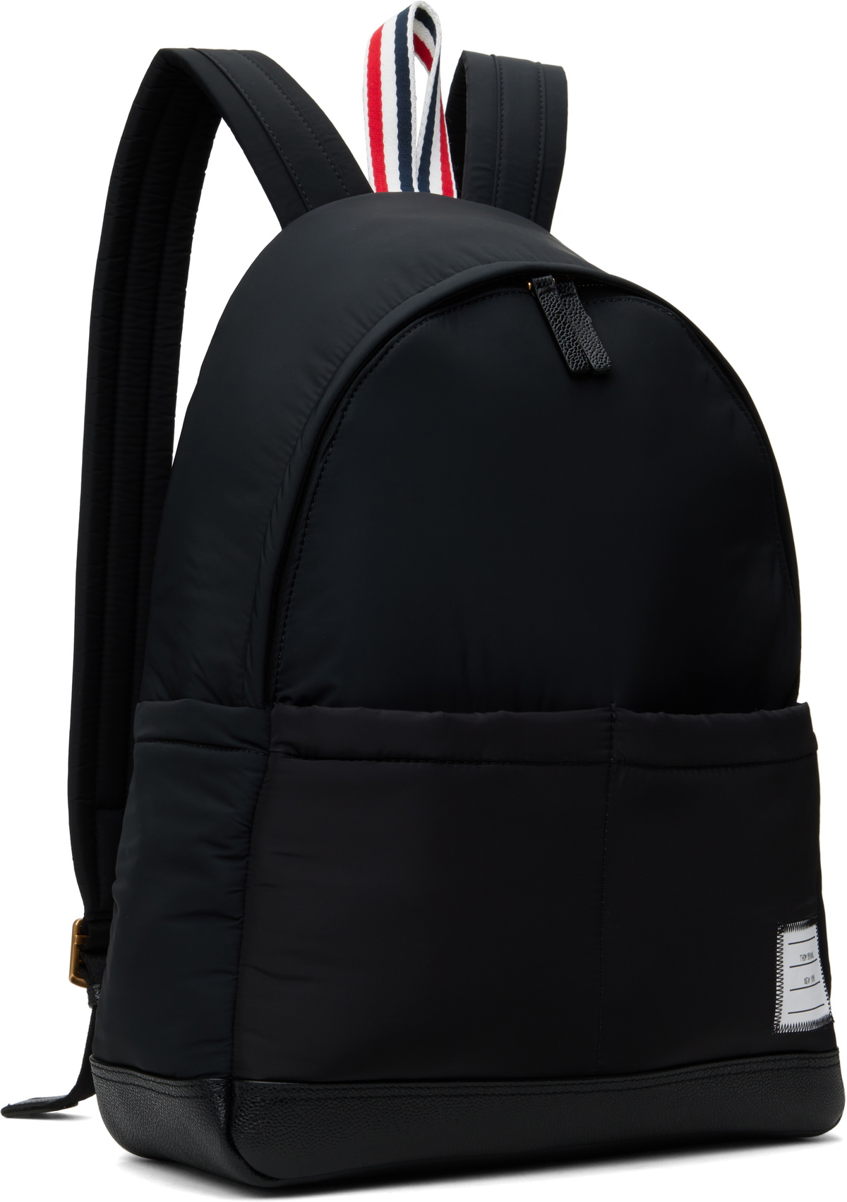 Thom Browne Black Poly Twill Multipocket Backpack Thom Browne