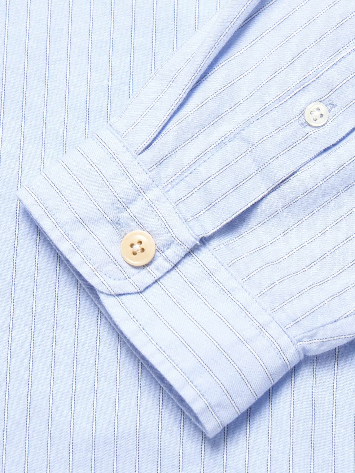 Oliver Spencer - Garrison Striped Organic Cotton Shirt - Blue Oliver ...