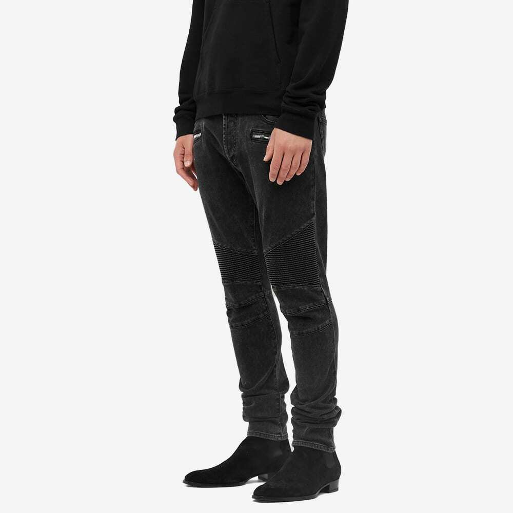Balmain Men's Slim Biker Jean in Black Balmain