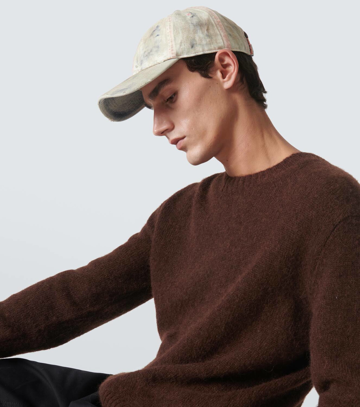 Acne Studios Coated denim baseball cap Acne Studios