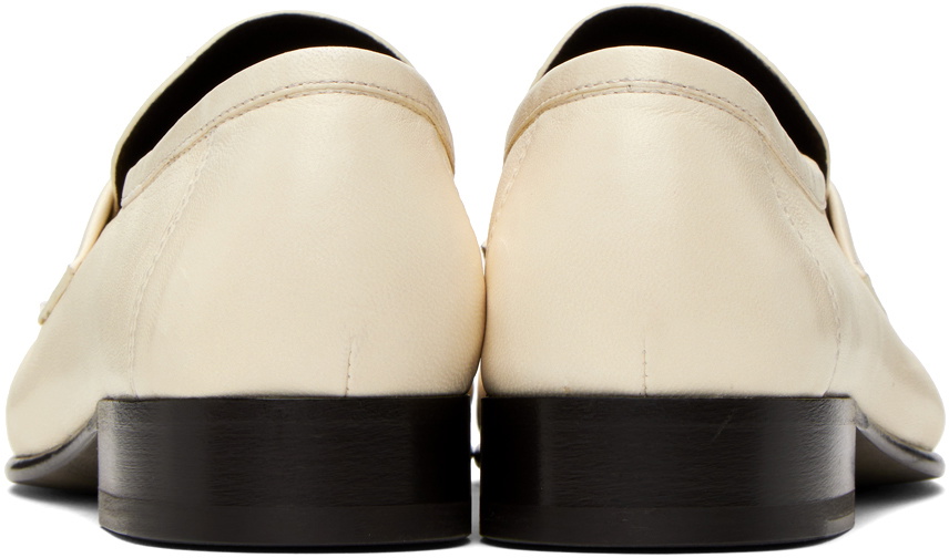 The Row Off-White Soft Loafers The Row