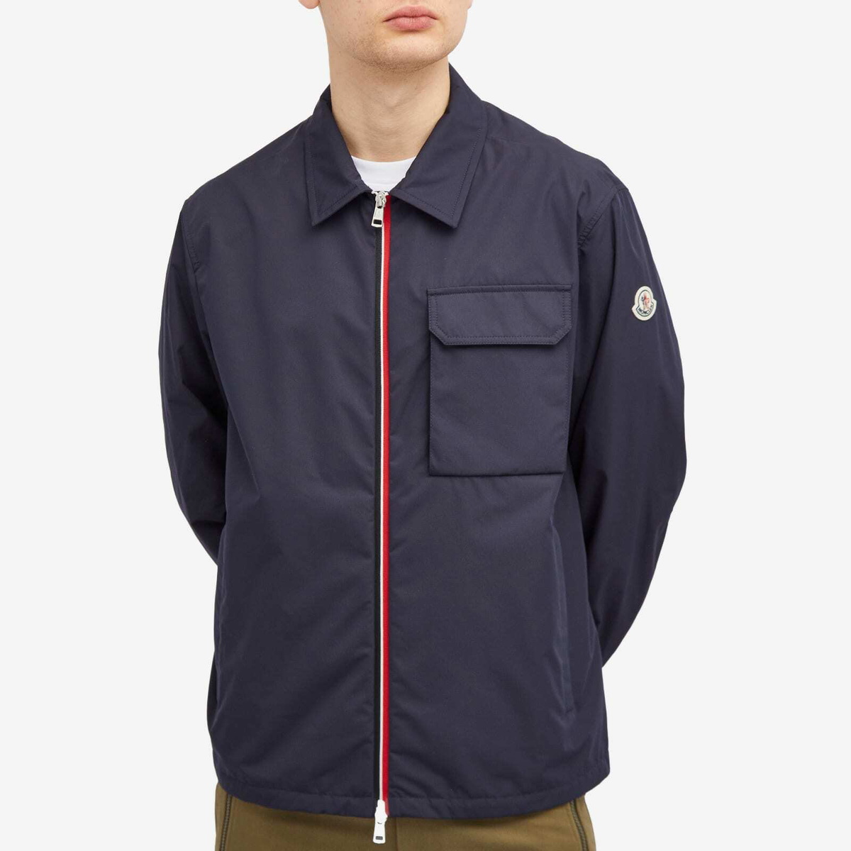 Moncler Men's Epte Micro Soft Nylon Jacket in Navy Moncler