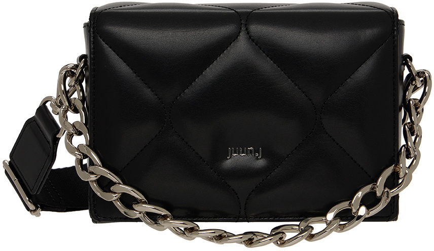 Juun.J Black Quilted Square Bag Juun.J