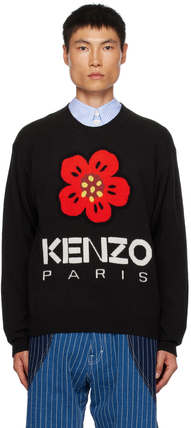 Kenzo Black Kenzo Paris Boke Flower Sweater Kenzo