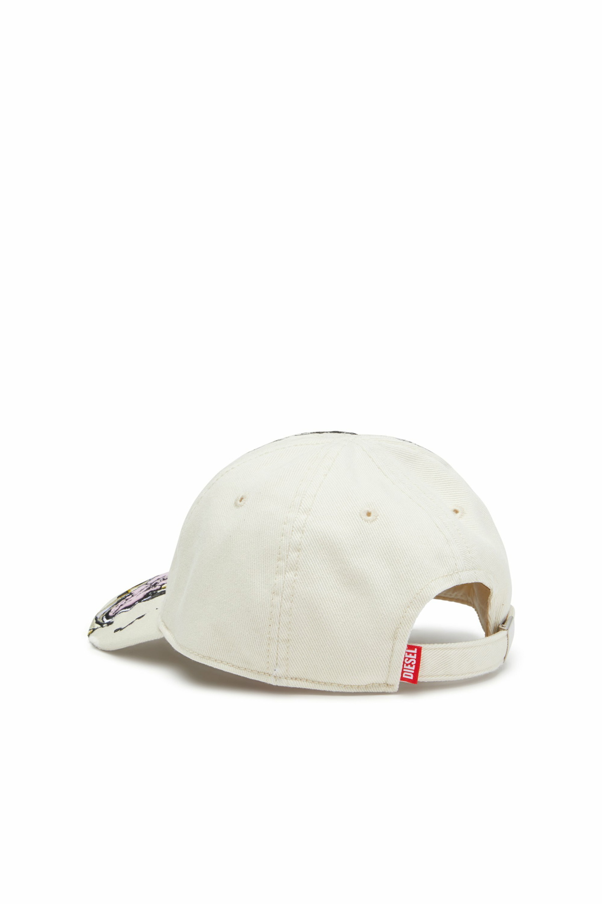 Diesel Baseball cap with bold Oval D - Caps Mens in White Diesel