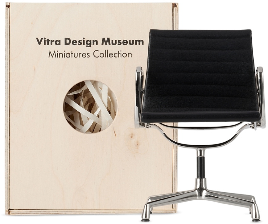 Vitra Black Aluminium Chair Miniature Vitra