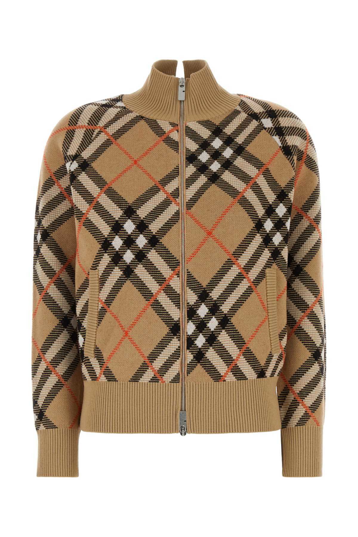 Burberry check Beige Wool Sweater Burberry