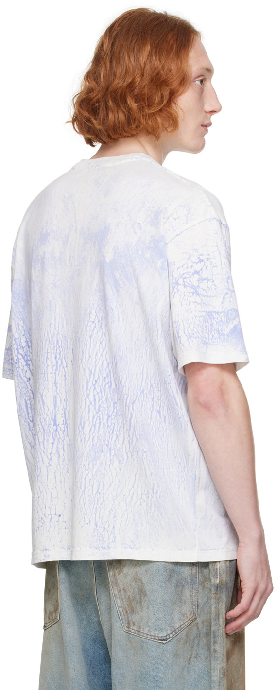 Acne Studios Blue Plaster Print T-Shirt Acne Studios