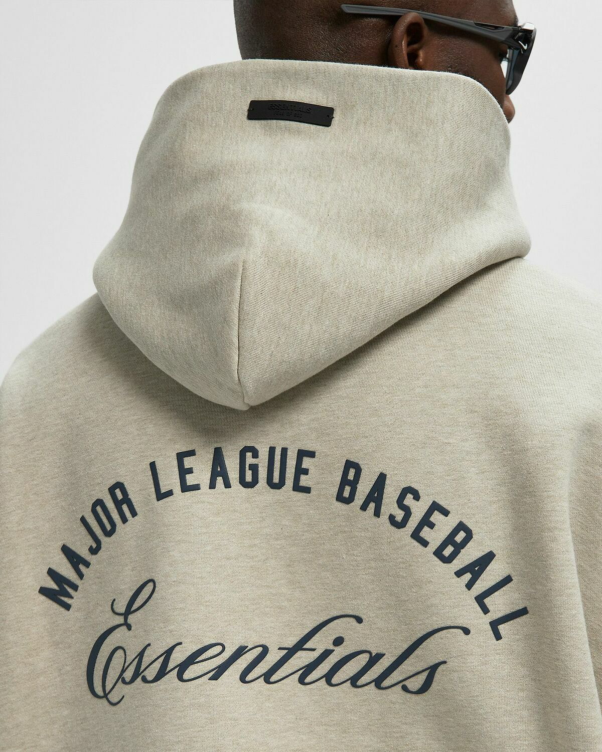 Fear of God Essentials MLB SPORT HOODIE Grey Mens Hoody Fear Of God ...