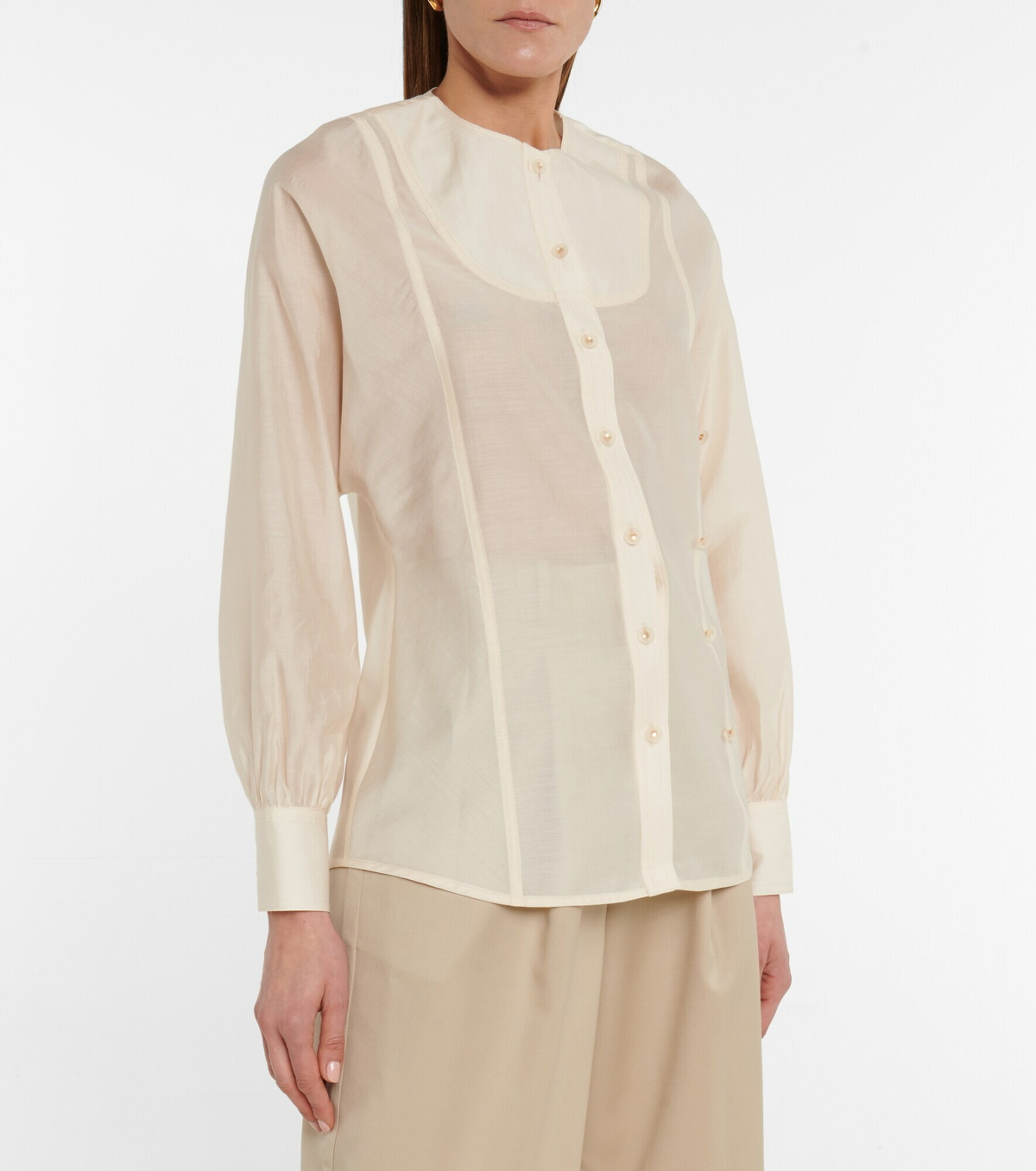 LOW CLASSIC - Collarless shirt Low Classic
