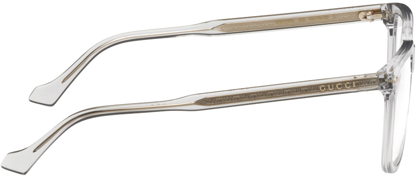 Gucci Transparent Rectangular Glasses Gucci