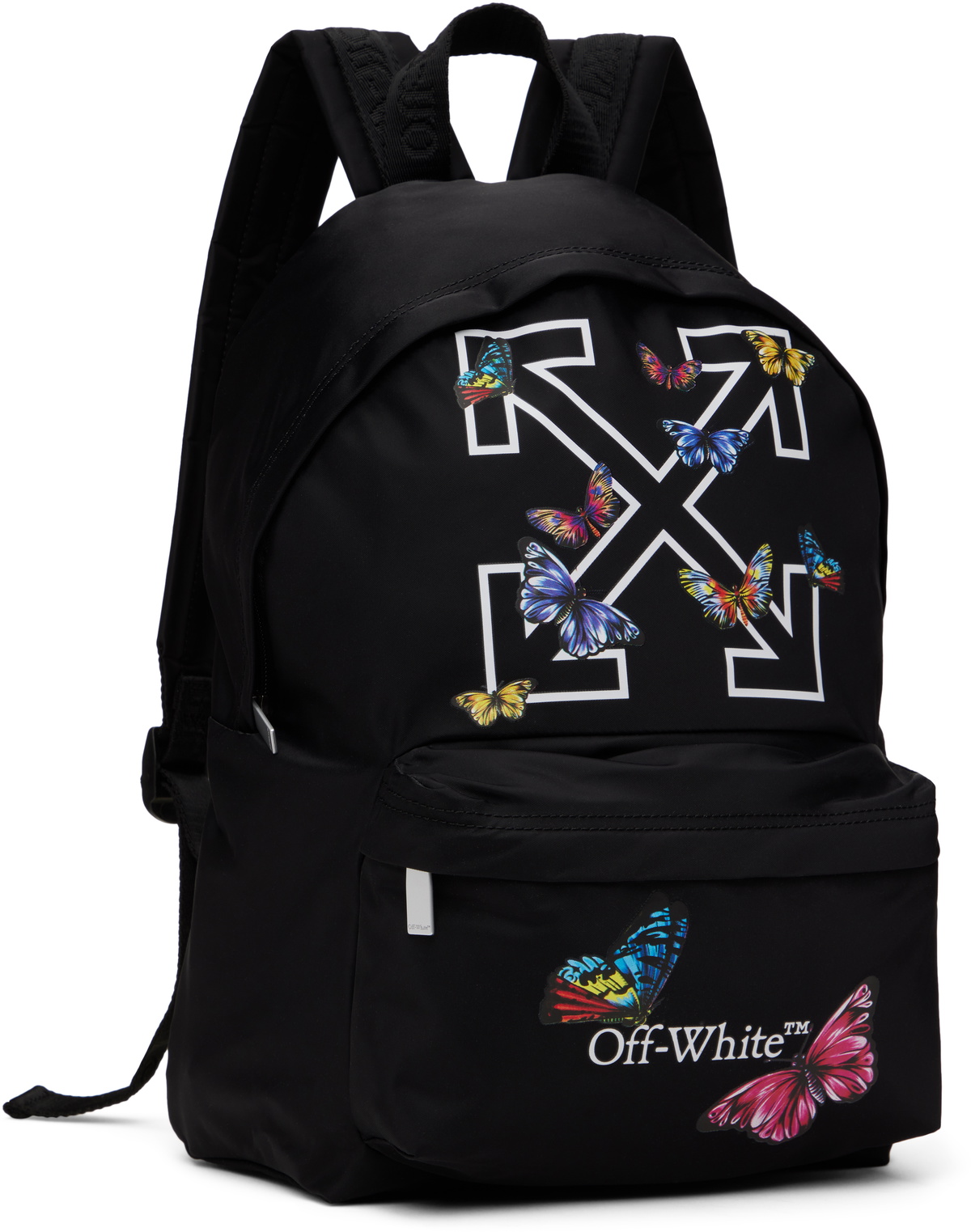 Off-White Kids Black Arrow Butterfly Backpack Off-White