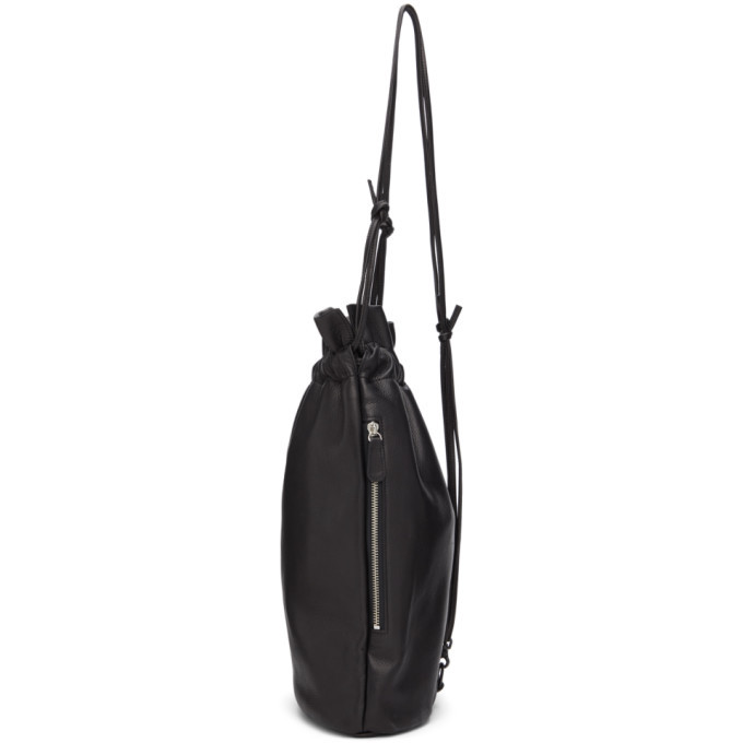 Ys Black Leather Bonsack Backpack Ys