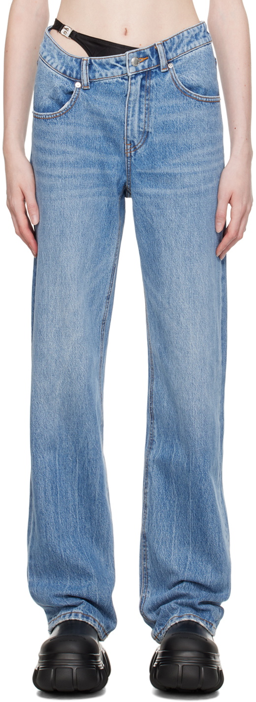Alexander Wang Indigo Asymmetrical Jeans Alexander Wang