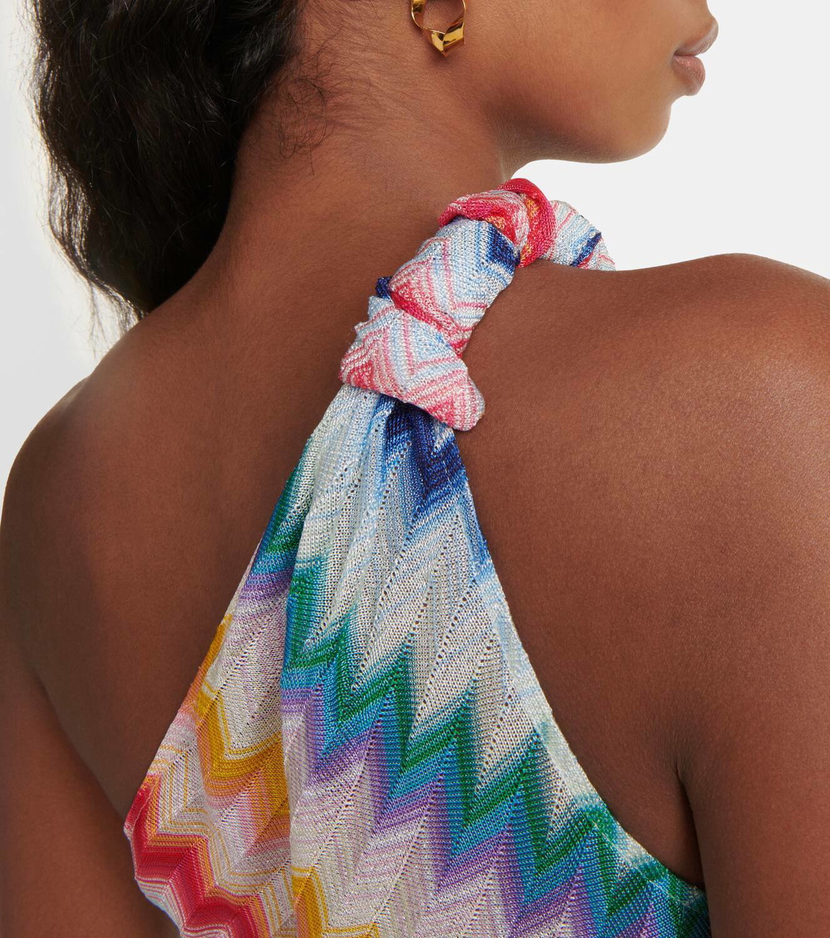 Missoni Mare Zig Zag one-shoulder maxi dress Missoni Mare Missoni Mare Zig Zag one-shoulder maxi dress Missoni Mare