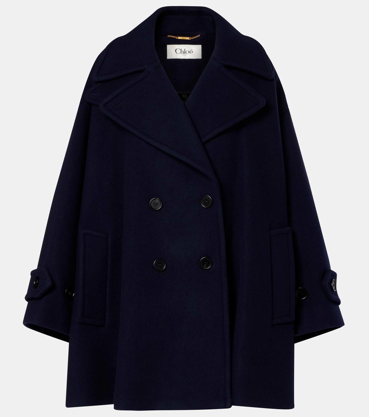 Chloé Double-breasted oversized wool-blend coat Chloe