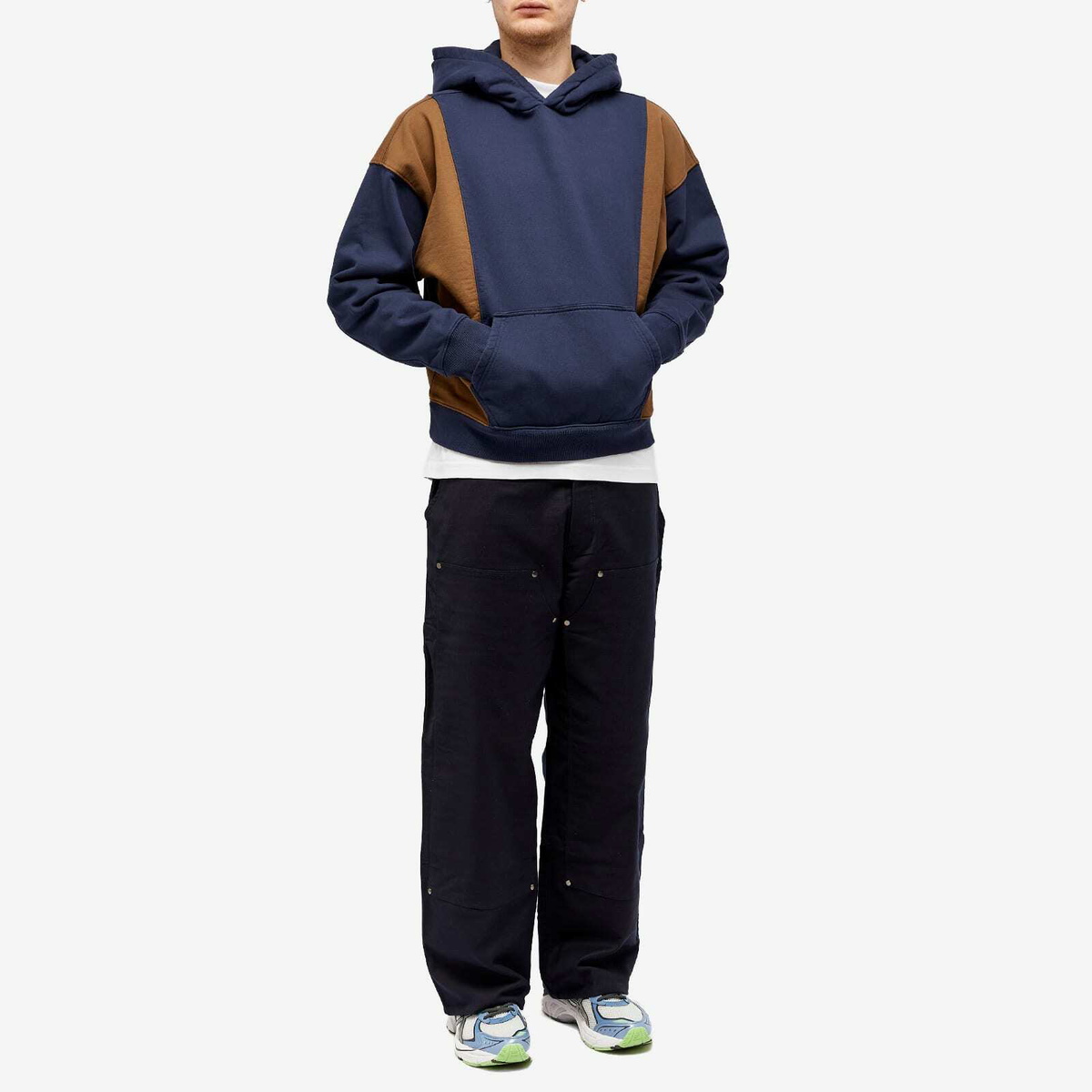 Brain Dead Men's Mendoza Hoodie in Navy Brain Dead