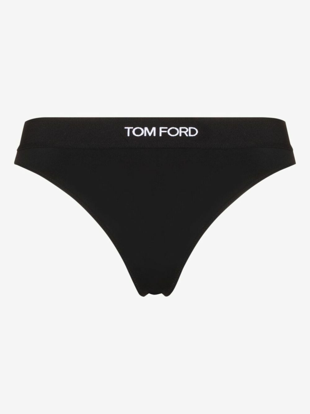 Tom Ford Black Logo Jacquard Thong Tom Ford