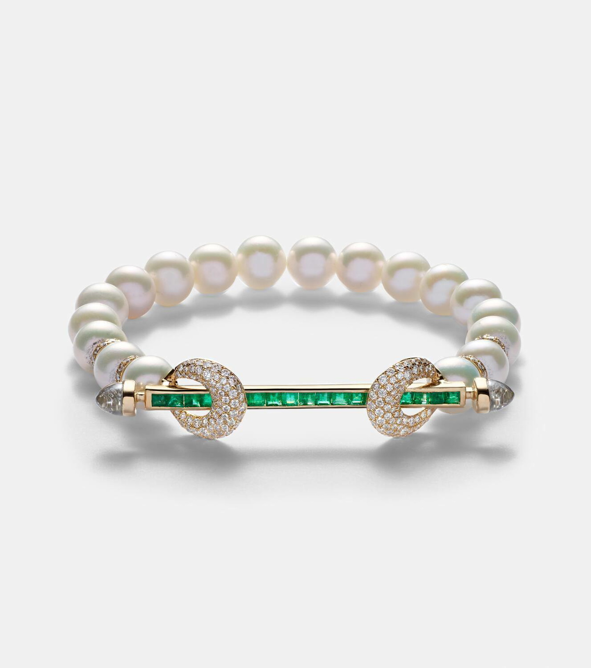 Ananya Chakra 18kt gold bracelet with gemstones Ananya