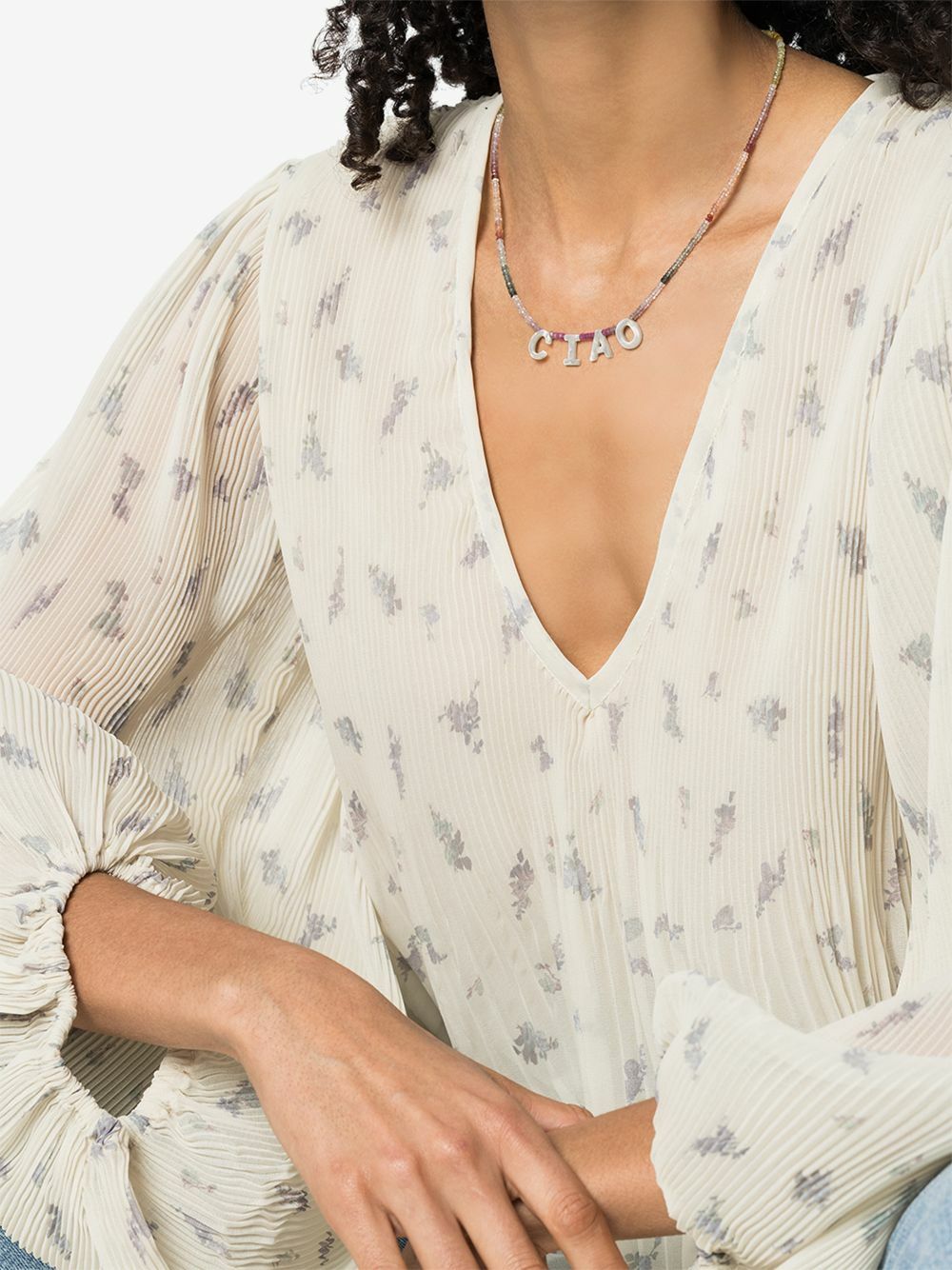 Roxanne First Ciao Rainbow-Sapphire Necklace Roxanne First