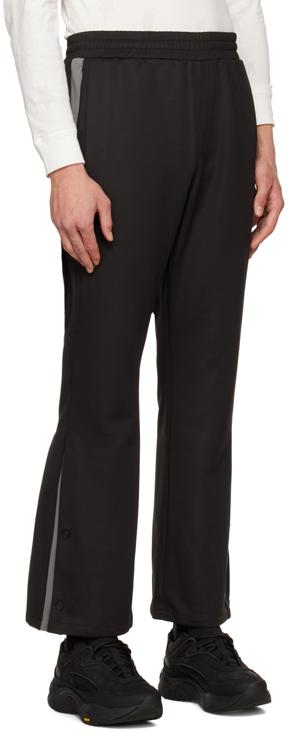 C2H4 Black Fairshaped Layer Panelled Lounge Pants C2H4