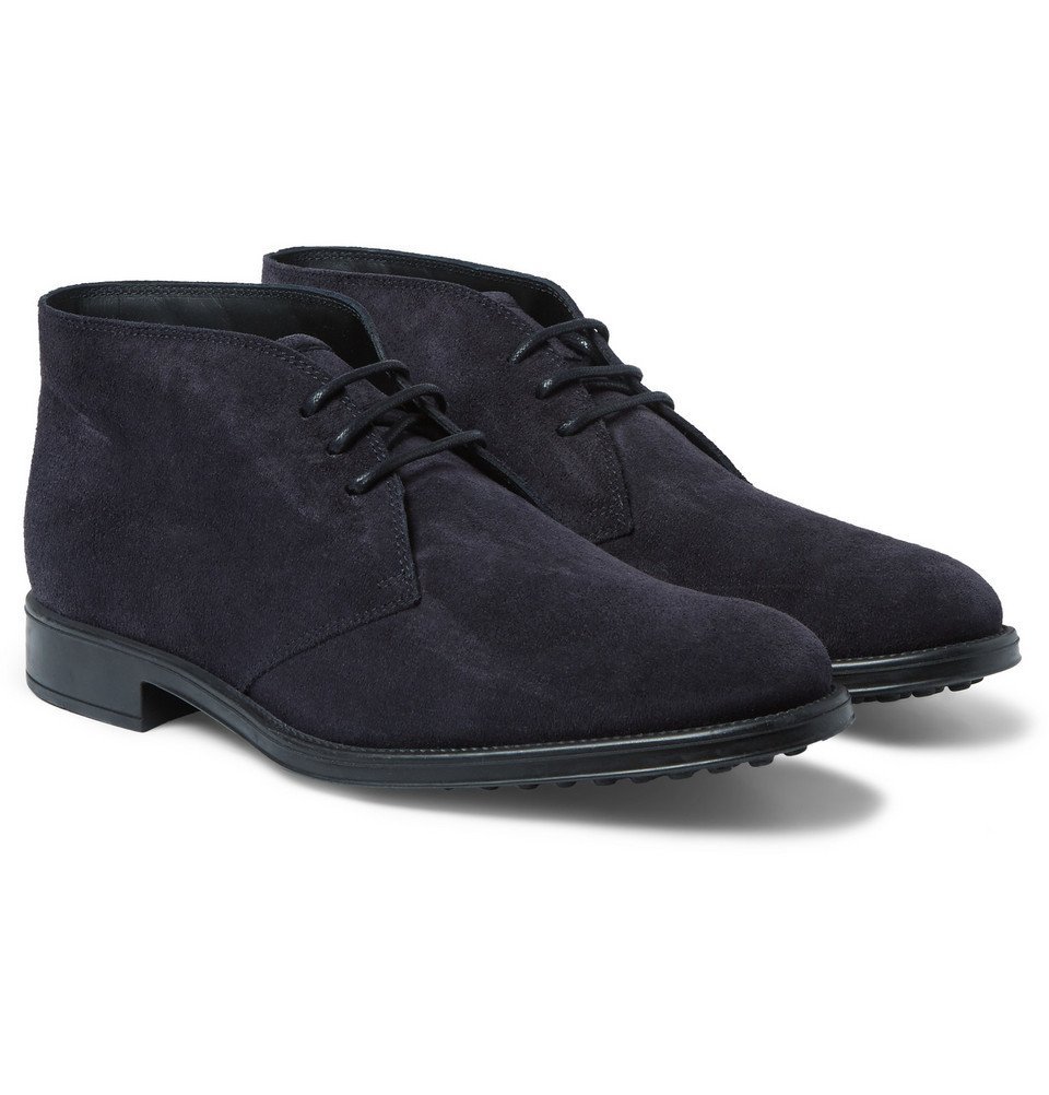 Tod's - Suede Desert Boots - Men - Navy Tod's