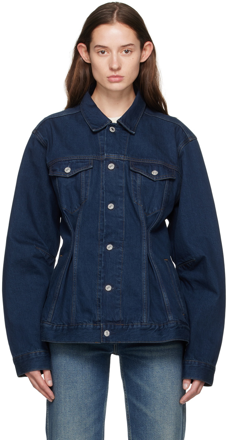 Re/Done Blue Corset Jacket Re/Done