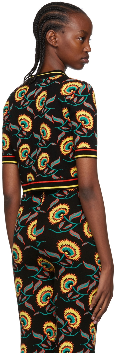 Paco Rabanne Black Viscose Polo Shirt Paco Rabanne