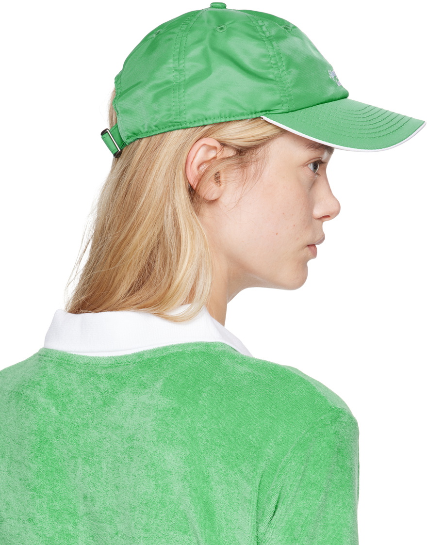 Sporty & Rich Green Crown Logo Nylon Cap Sporty & Rich