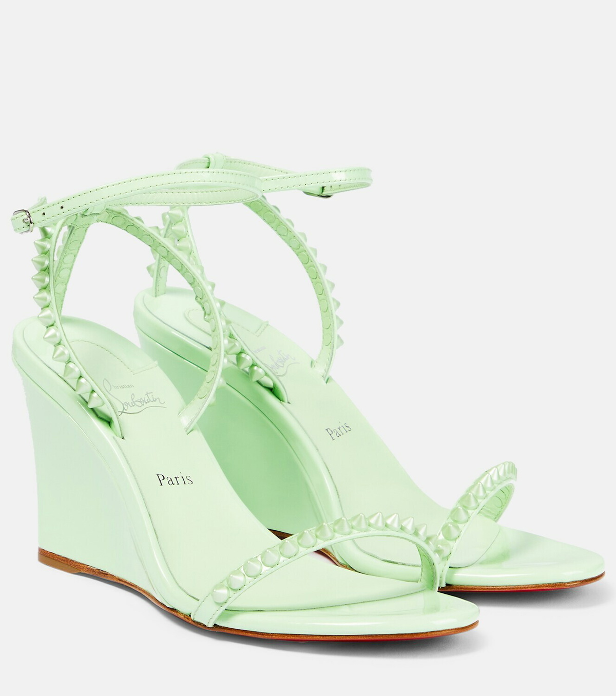 Christian Louboutin - So Me 85 leather wedge sandals Christian Louboutin