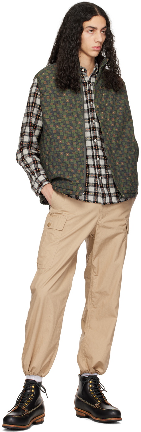 BEAMS PLUS Khaki MIL Puff Vest Beams Plus