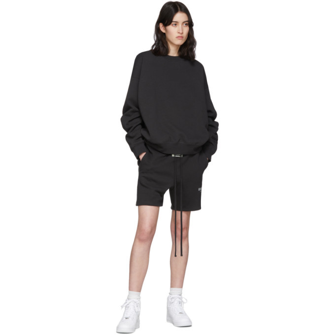 Essentials Black Reflective Shorts Essentials