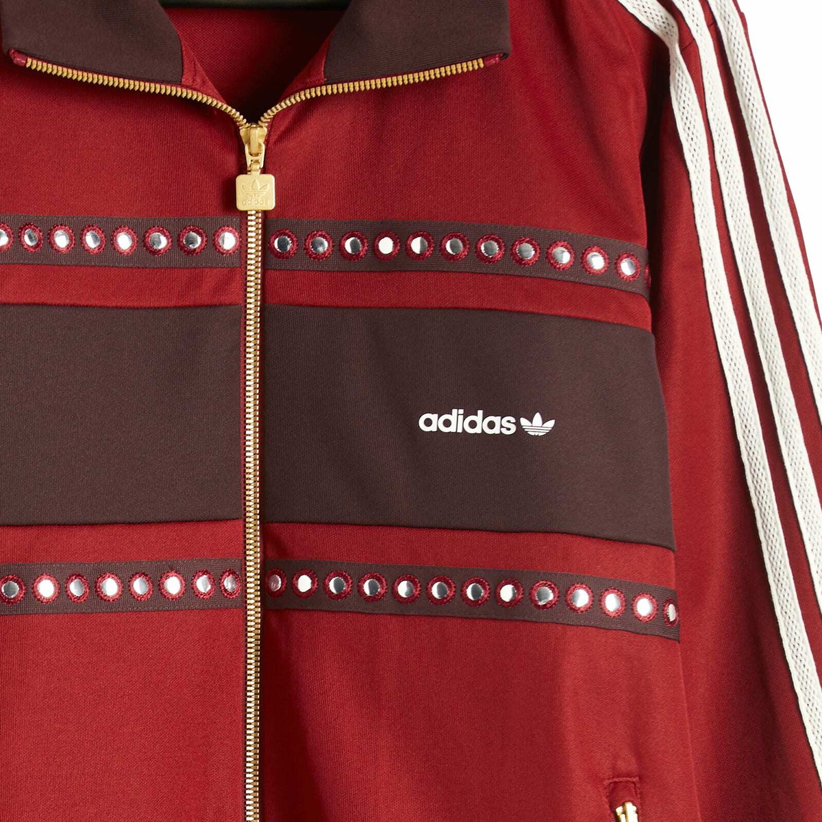 Adidas Originals Retro Sports Track Top in Rust Red adidas