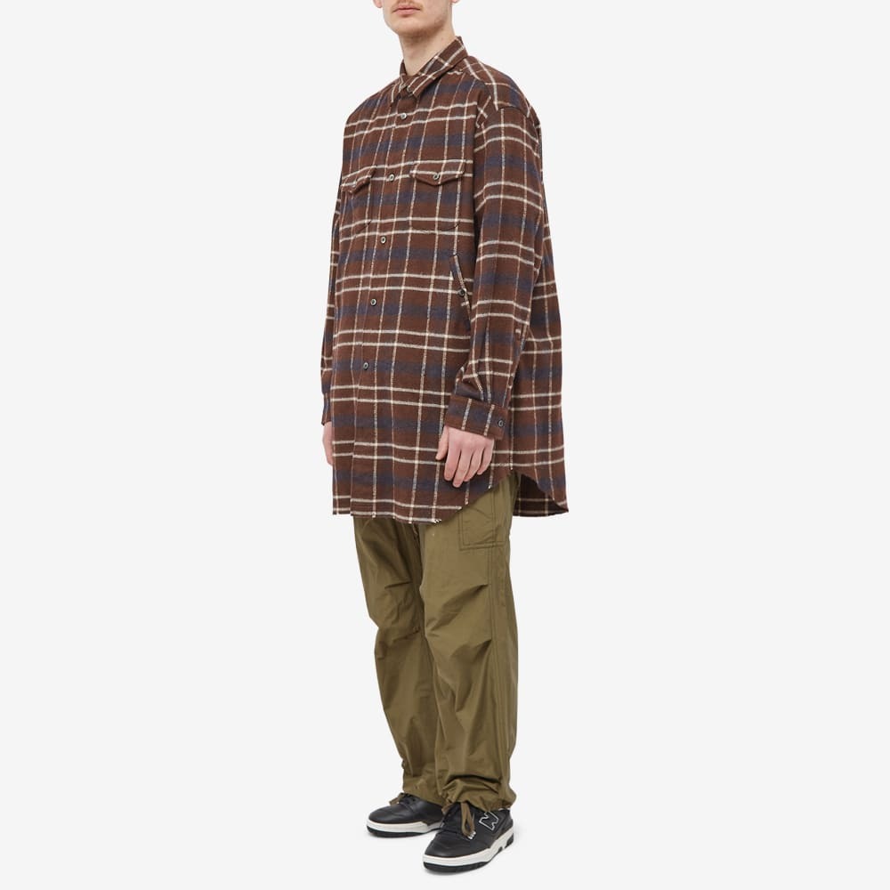 Undercover Men's Check Overshirt in BrownCk Undercover
