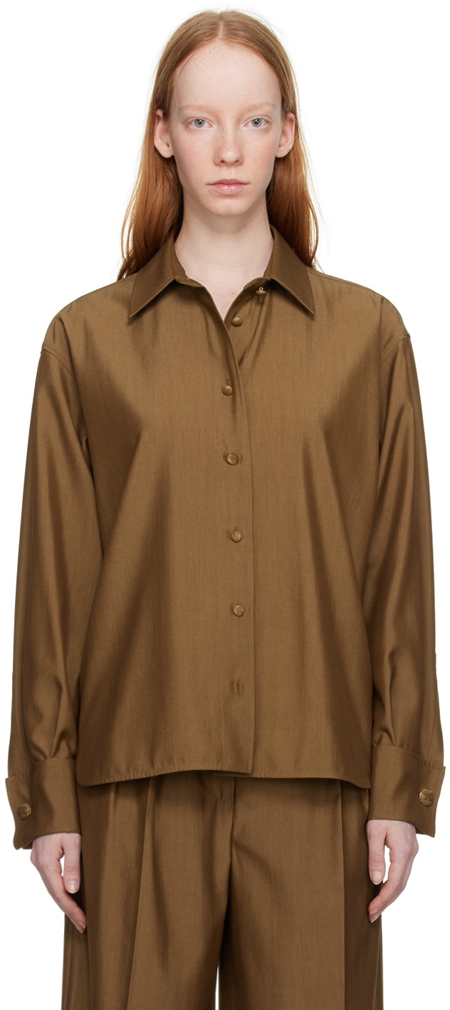 Max Mara Brown Zuai Shirt Max Mara