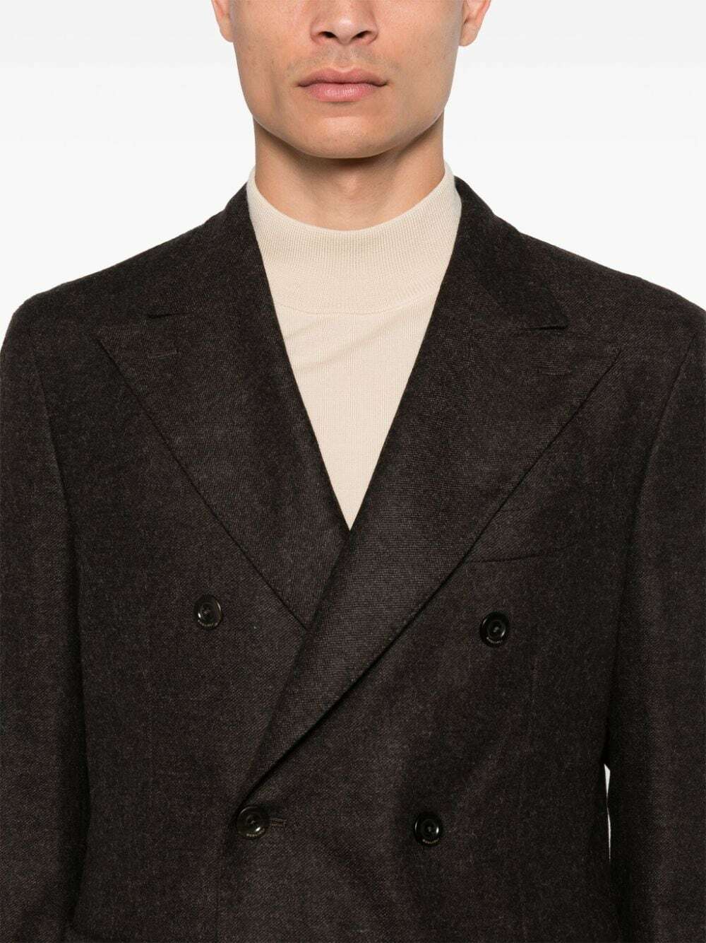 BOGLIOLI - Flannel Double-breasted Suit Boglioli