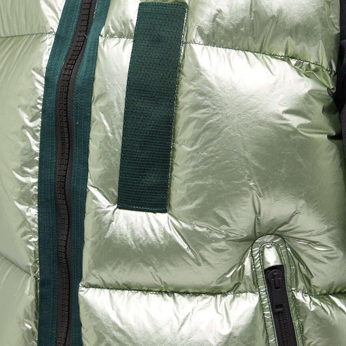 Givenchy Men's Garment Dyed Puffer Vest in Forest Green Givenchy