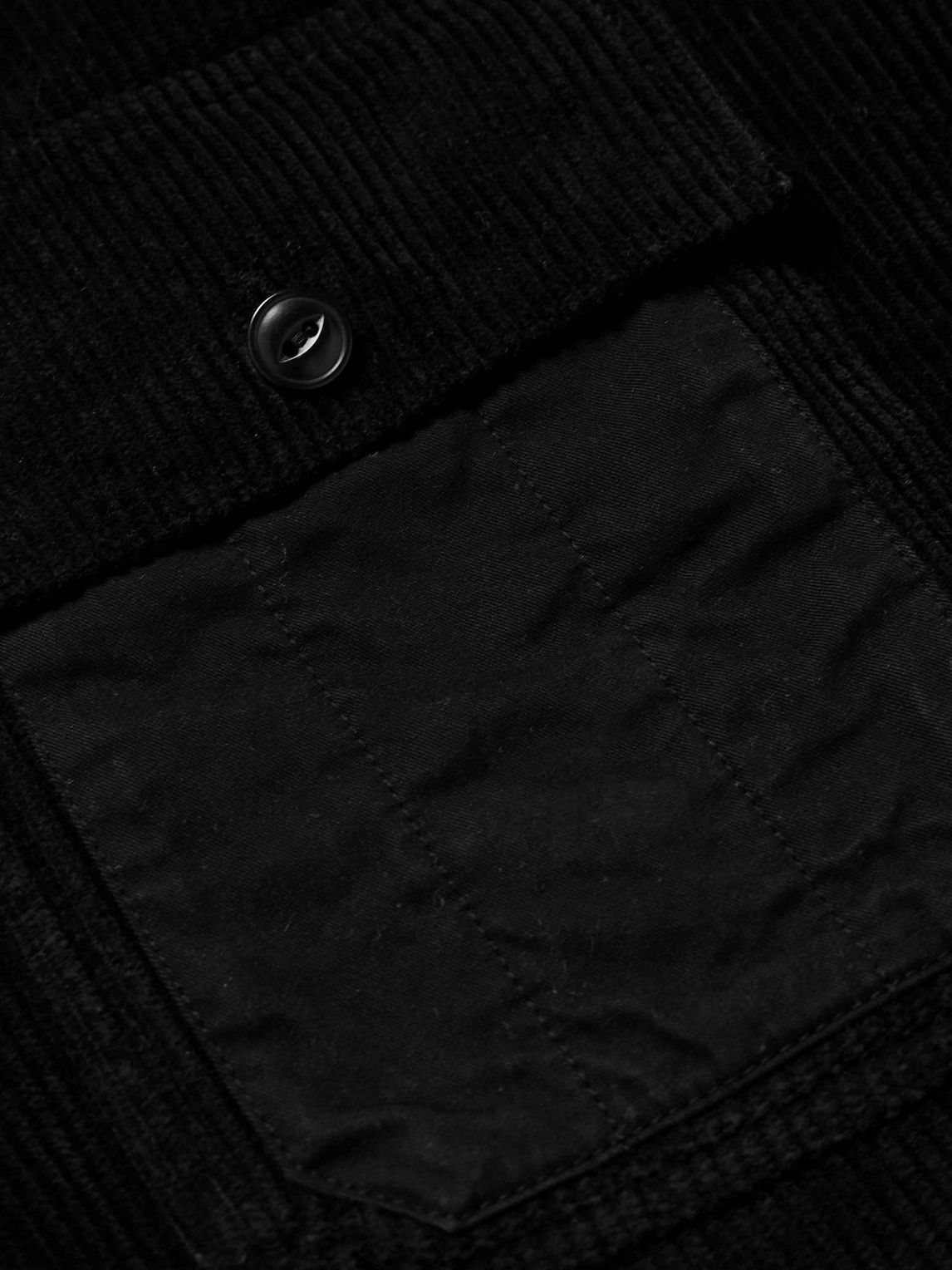 Belstaff - Fallgate Twill-Trimmed Cotton-Corduroy Overshirt - Black ...