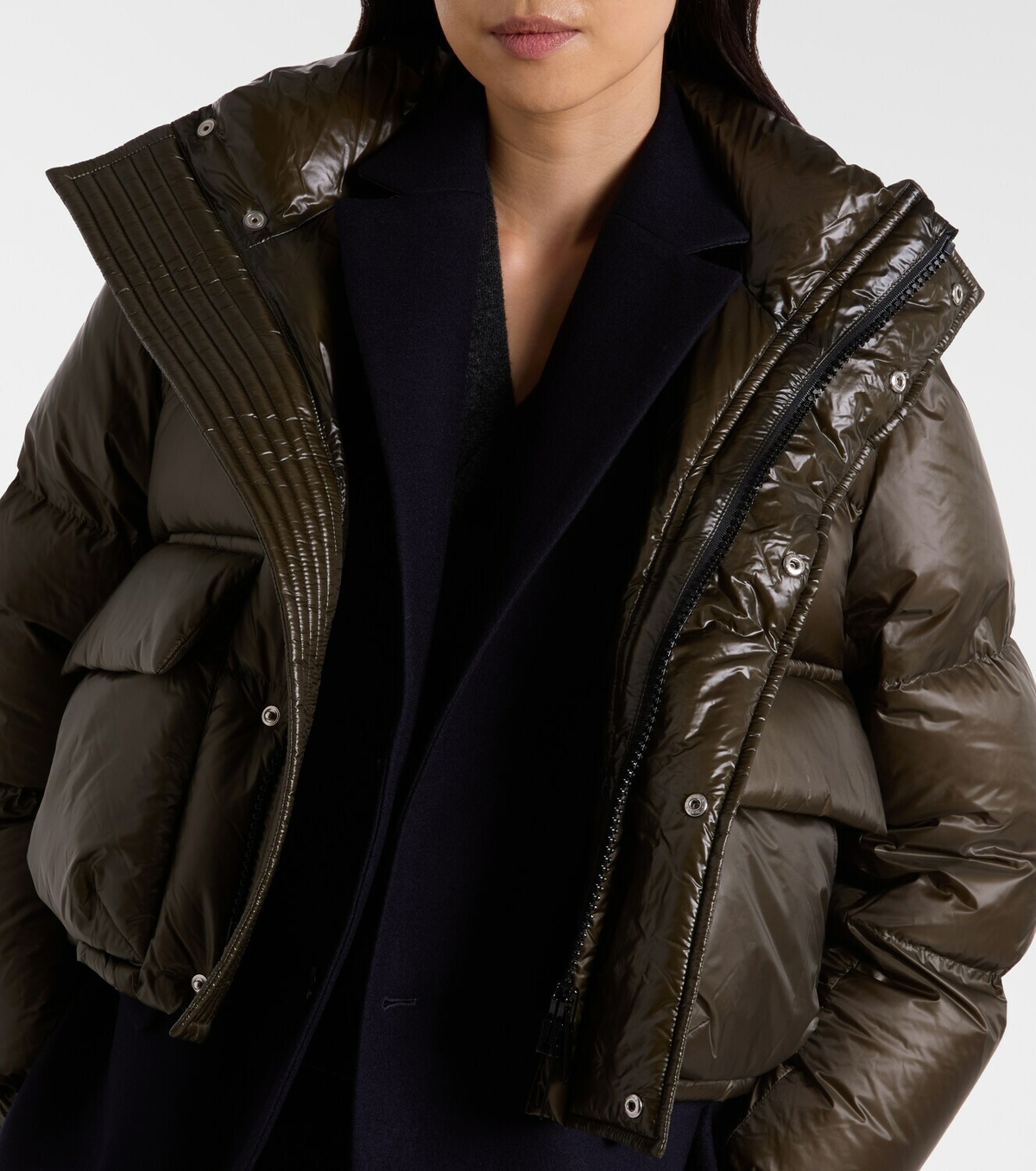 Sacai Layered wool down jacket Sacai