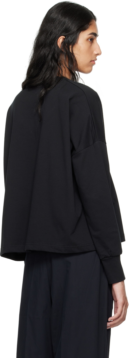 Studio Nicholson Black Loop Long Sleeve T-Shirt Studio Nicholson
