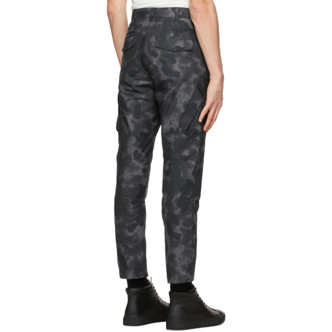 rag and bone Grey Camo Corbin Cargo Pants Rag and Bone
