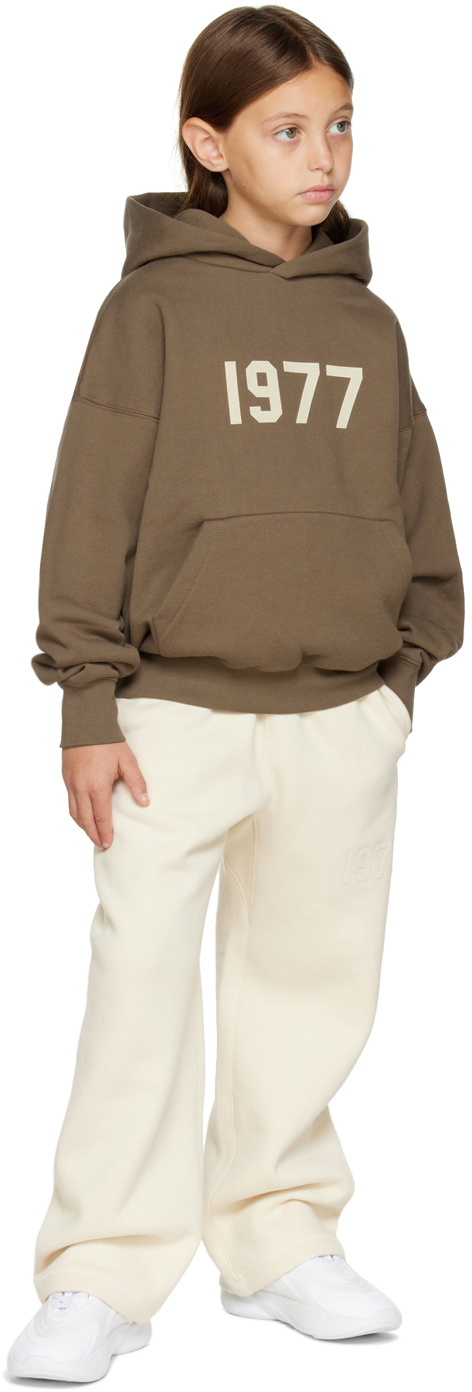 Essentials Kids Brown '1977' Hoodie Essentials