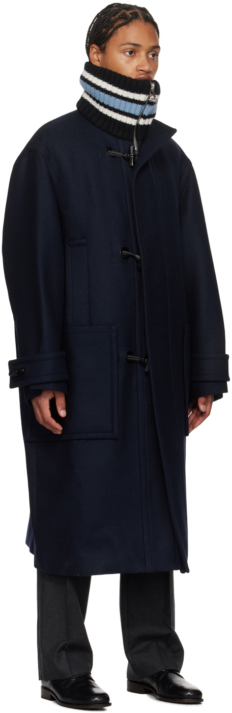 Solid Homme Navy Padded Coat Solid Homme