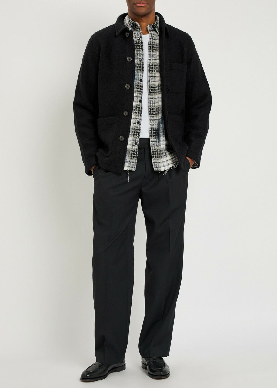 Universal Works Wool-blend Jacket Black Universal Works